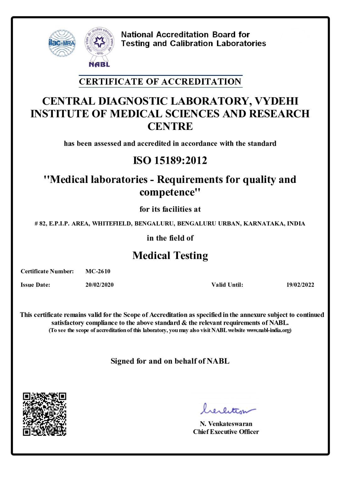 Central Diagnostic Lab - VIMS